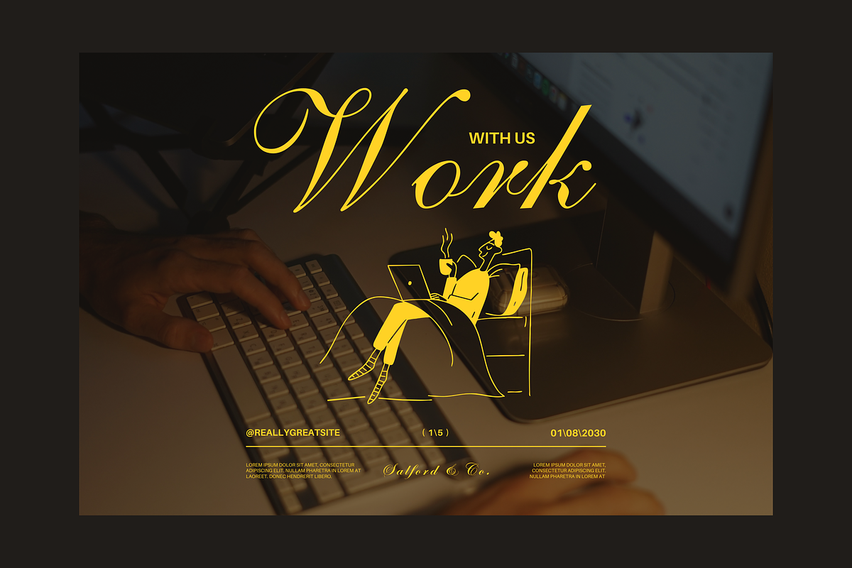 Freelance Life: 50 Line Art People, a Person Illustration by Veyla