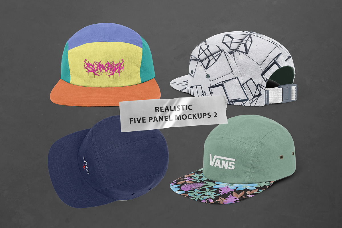 Realistic Five Panel Mockups 2, a Hat Mockup by Uncentrifuged Pressure