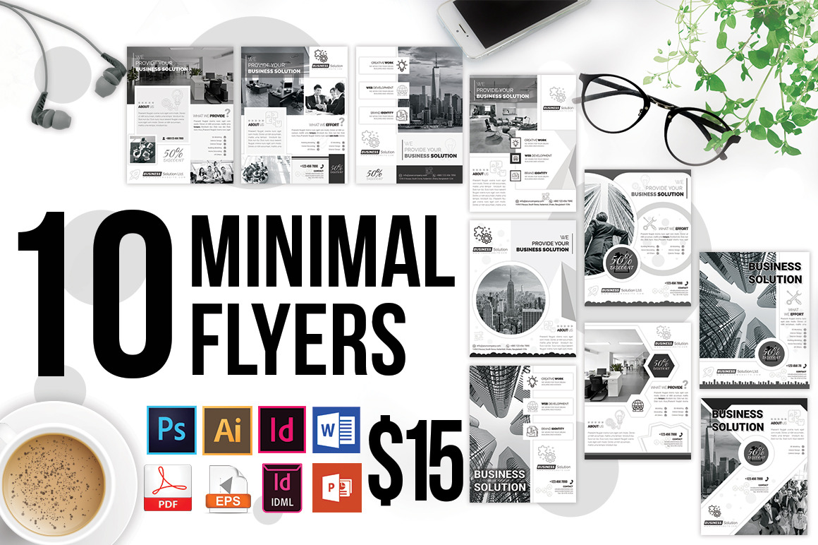 10 Minimal Business Flyers 90% OFF, a Flyer Template by Imagine Design ...