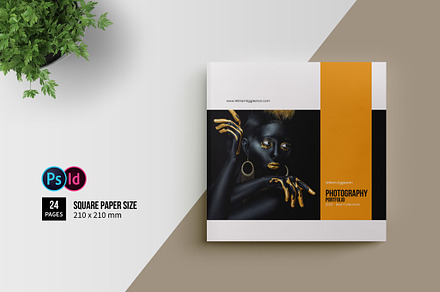 Square Portfolio Layout | Brochure Templates ~ Creative Market