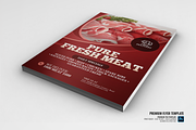 Butcher and Meat shop Flyer, a Flyer Template by PSDPixel | Creative Market