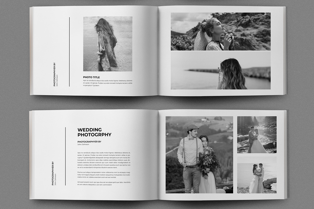 Photo Book Design Template Layout | Creative Market