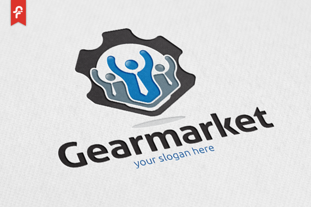 Gear Market Logo, a Branding & Logo Template by ft.studio