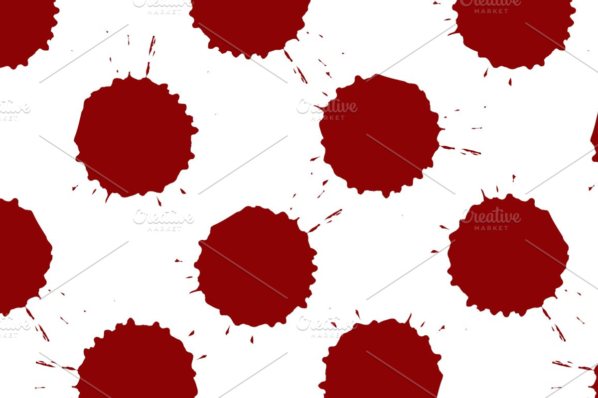 Blood Splatter pattern, a Pattern Graphic by Andrii Symonenko