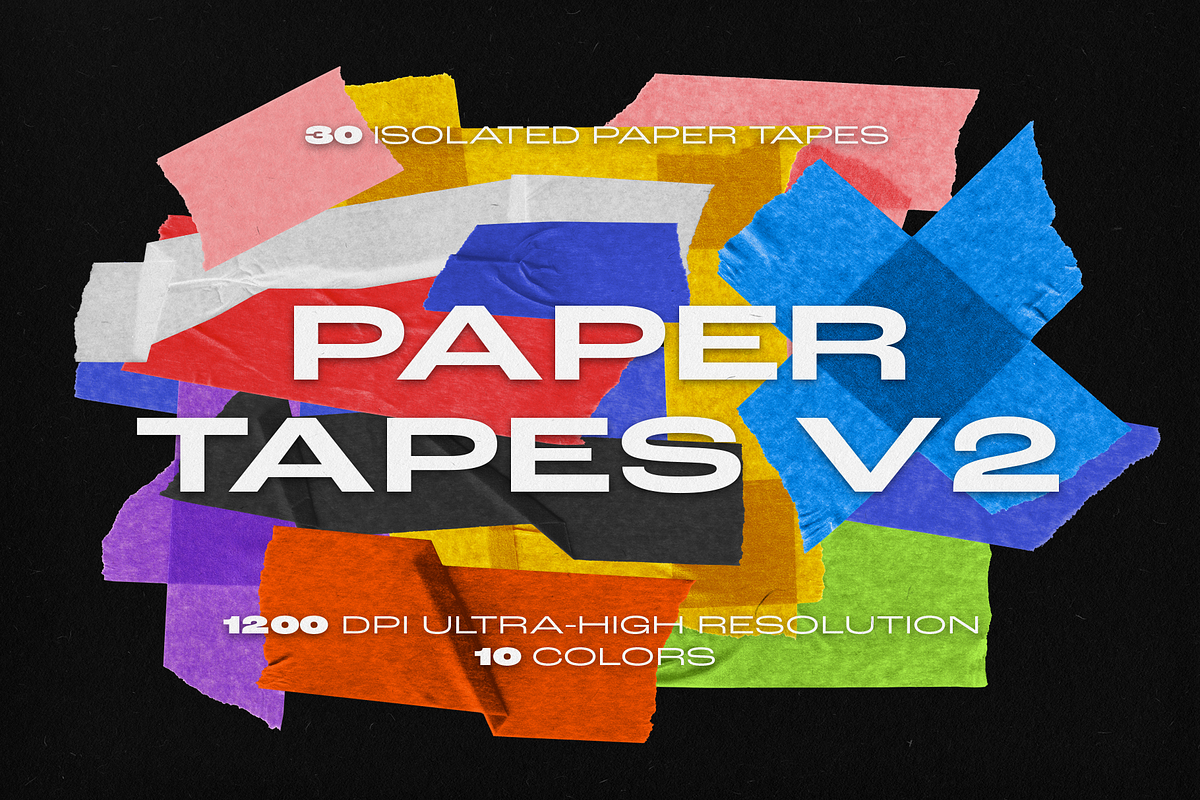 Paper Tapes vol.2, a Texture Graphic by Joseph Chernashki