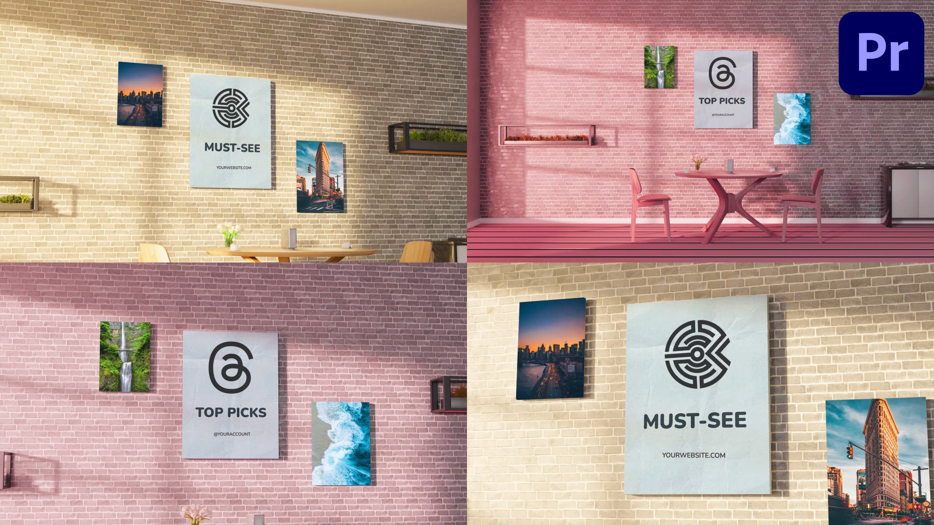 Cafe Logo Poster Mockup Premiere Pro