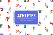 Athletes do sports seamless patterns, a Pattern Graphic by Good Studio