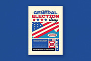 US General Election Day Flyer, a Flyer Template by VectorVactory