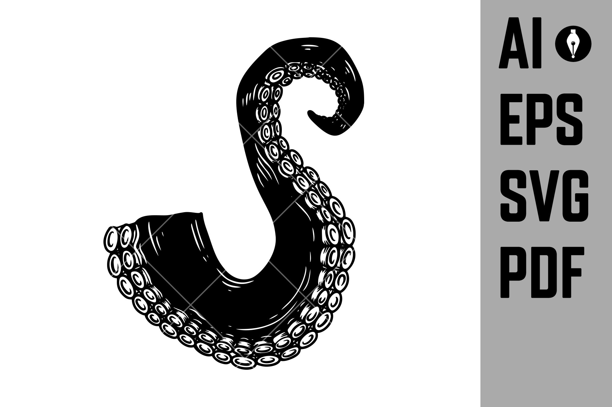 octopus, squid tentacles, an Object Graphic by Vectorhight