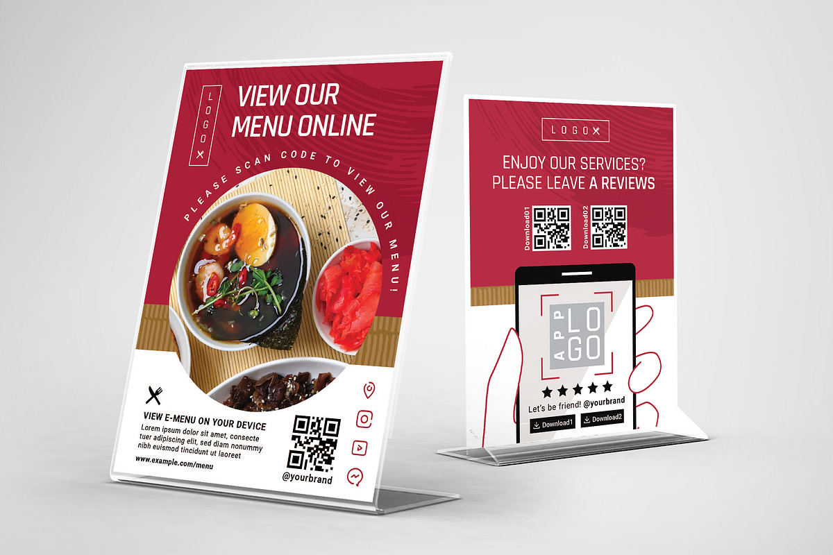 QR Code Flyer Templates Vol.7, a Flyer Template by BrandPacks