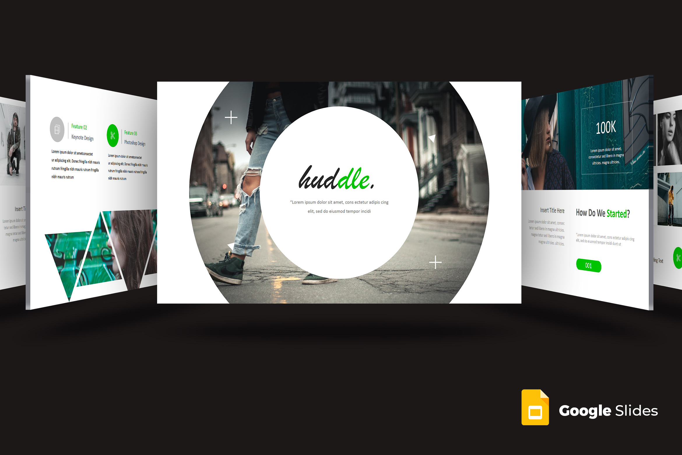 Huddle - Google Slides Template, a Presentation Template by AQR Studio