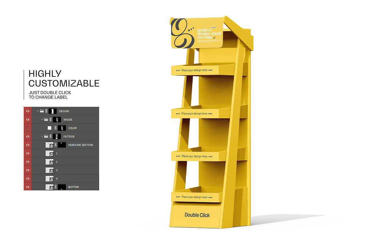 Advertising POS Display Rack Mockup, an Advertising Mockup by Ram Studio