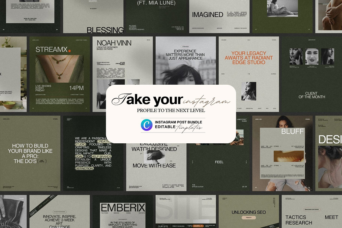 Customizable Post Templates – Canva