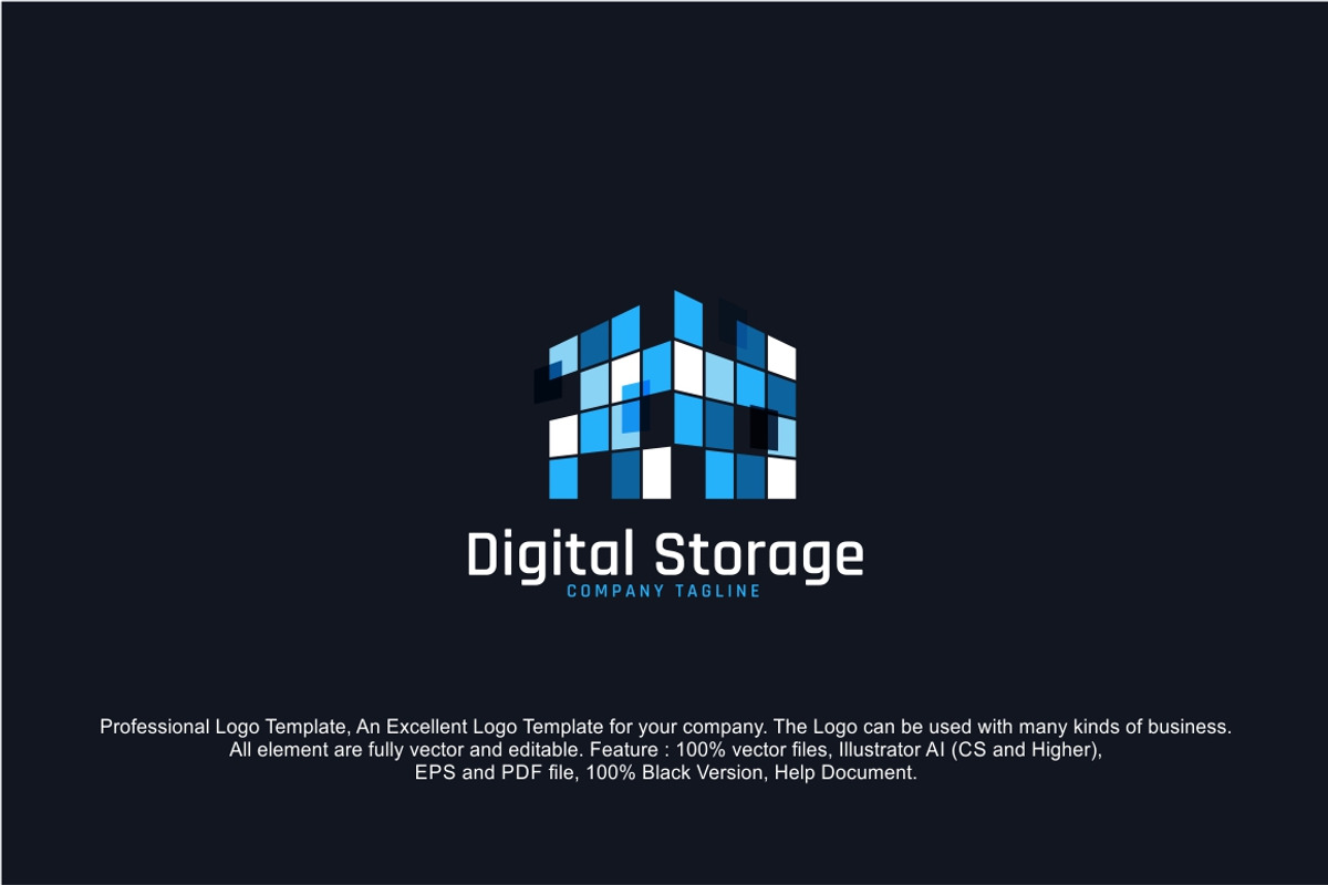 Digital Storage Logo Template, a Branding & Logo Template by PutraCetol ...