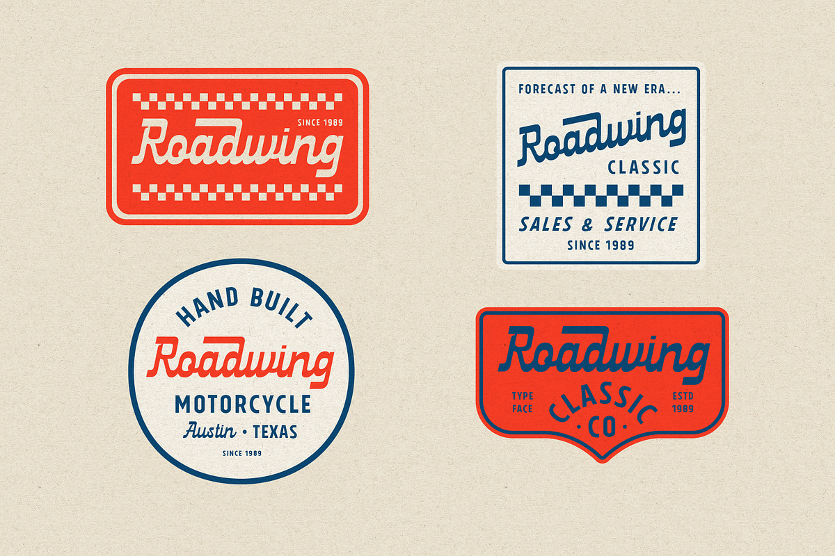 Roadwing Retro Automobile Fonts