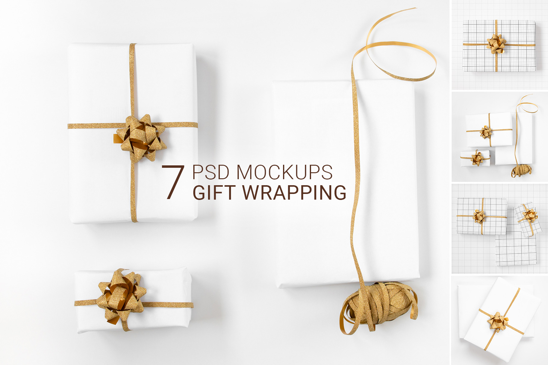 GIFT WRAP MOCKUPS | PSD, a Packaging Mockup by bazarova