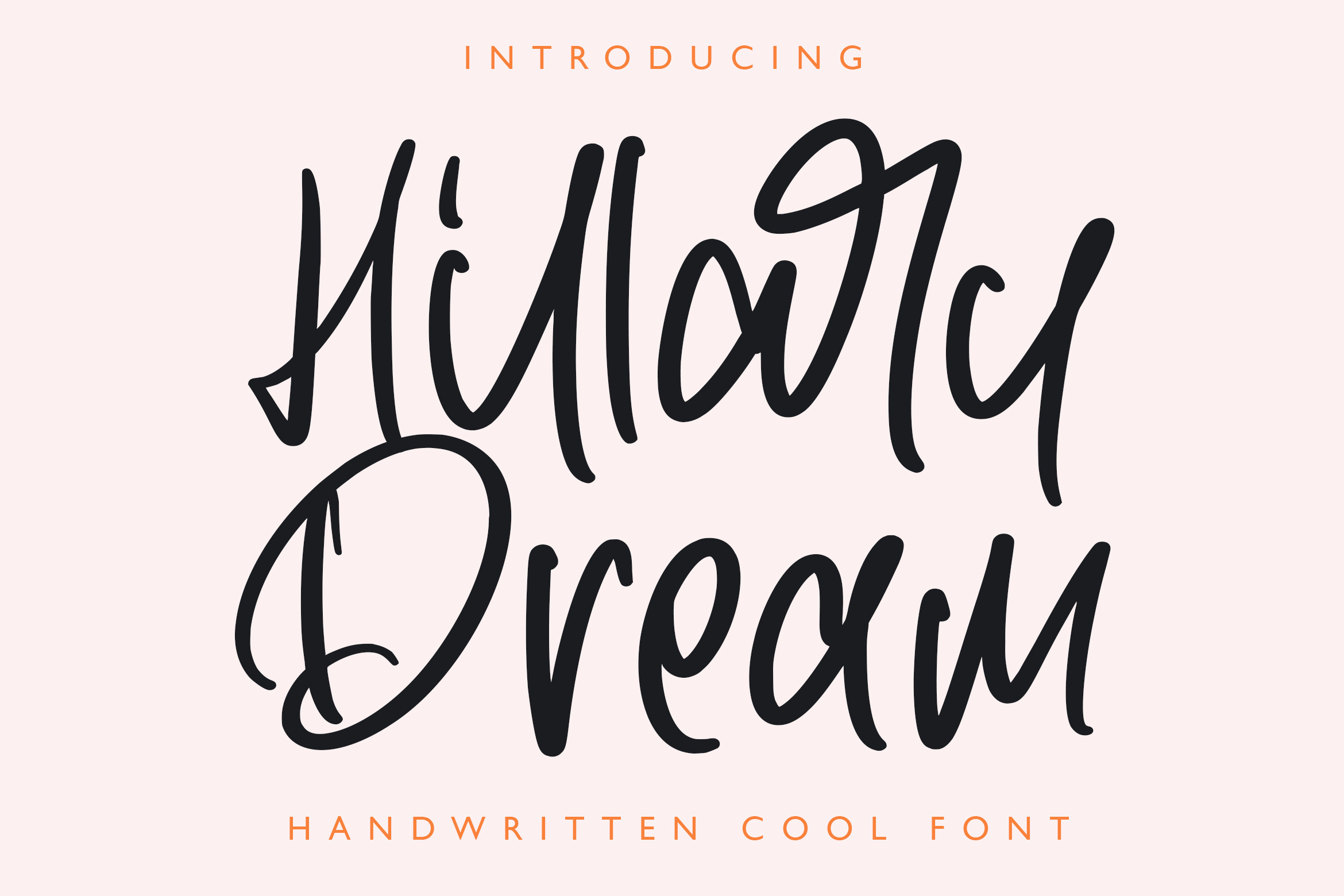 Hillary Dream - Handwritten Font, a Script Font by Arendxstudio