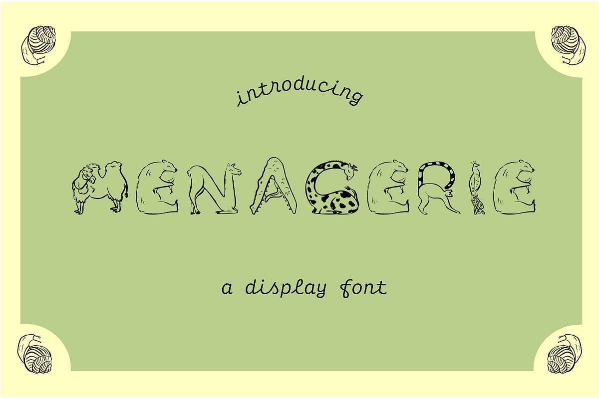 Menagerie Display Font