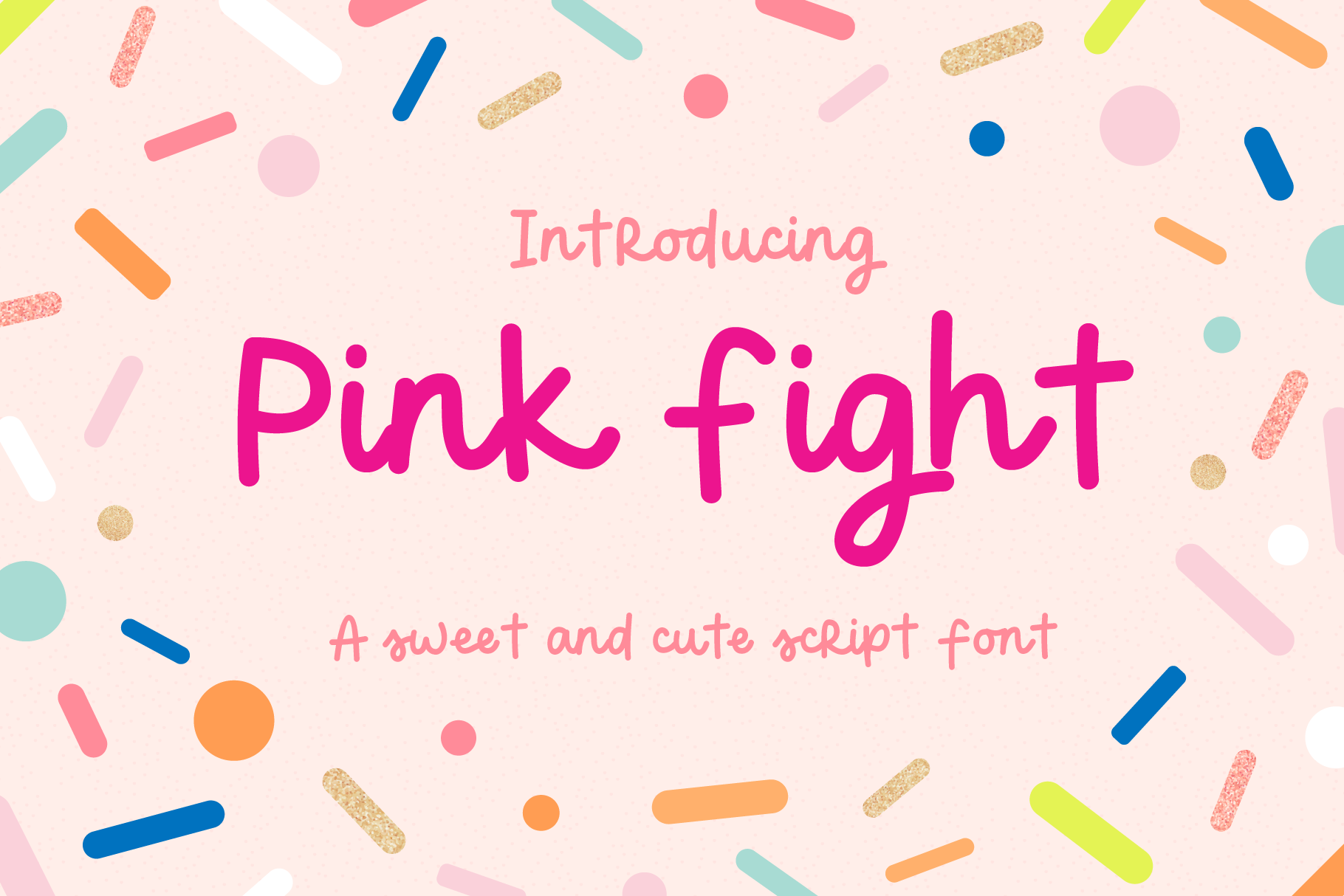 Pink Fight - Sweet Cute Script Font, a Script Font by FontDuo
