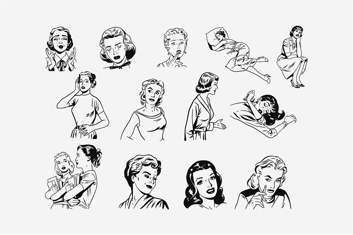 Women of Comics Illustrations V2, an Illustration by FM Era Studio