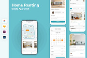 Home Renting Mobile App UI Kit, an UI Kit Template by uicube