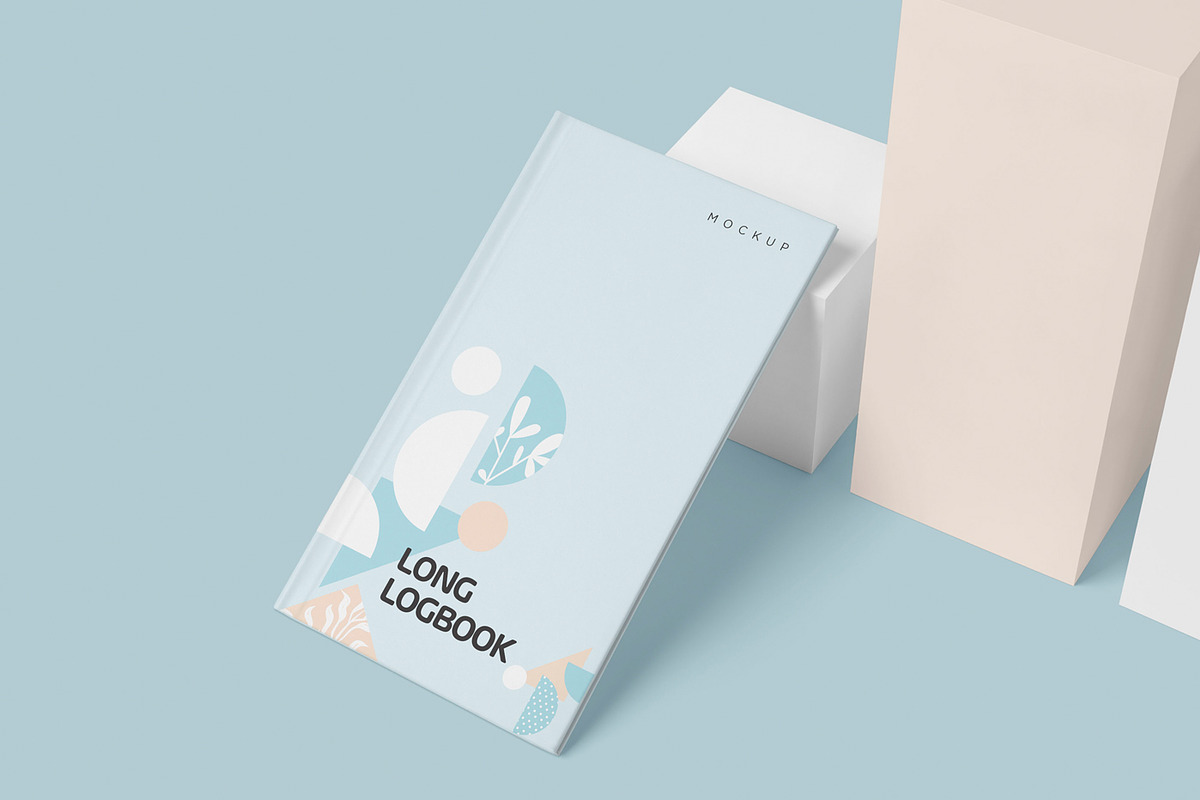 Long Rectangle book Mockups, a Product Mockup by DesignNeutrons