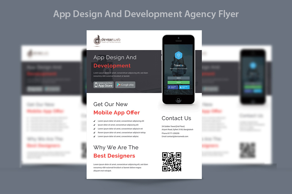 App Design/ Development Agency Flyer, a Flyer Template by Ali Sayed ...