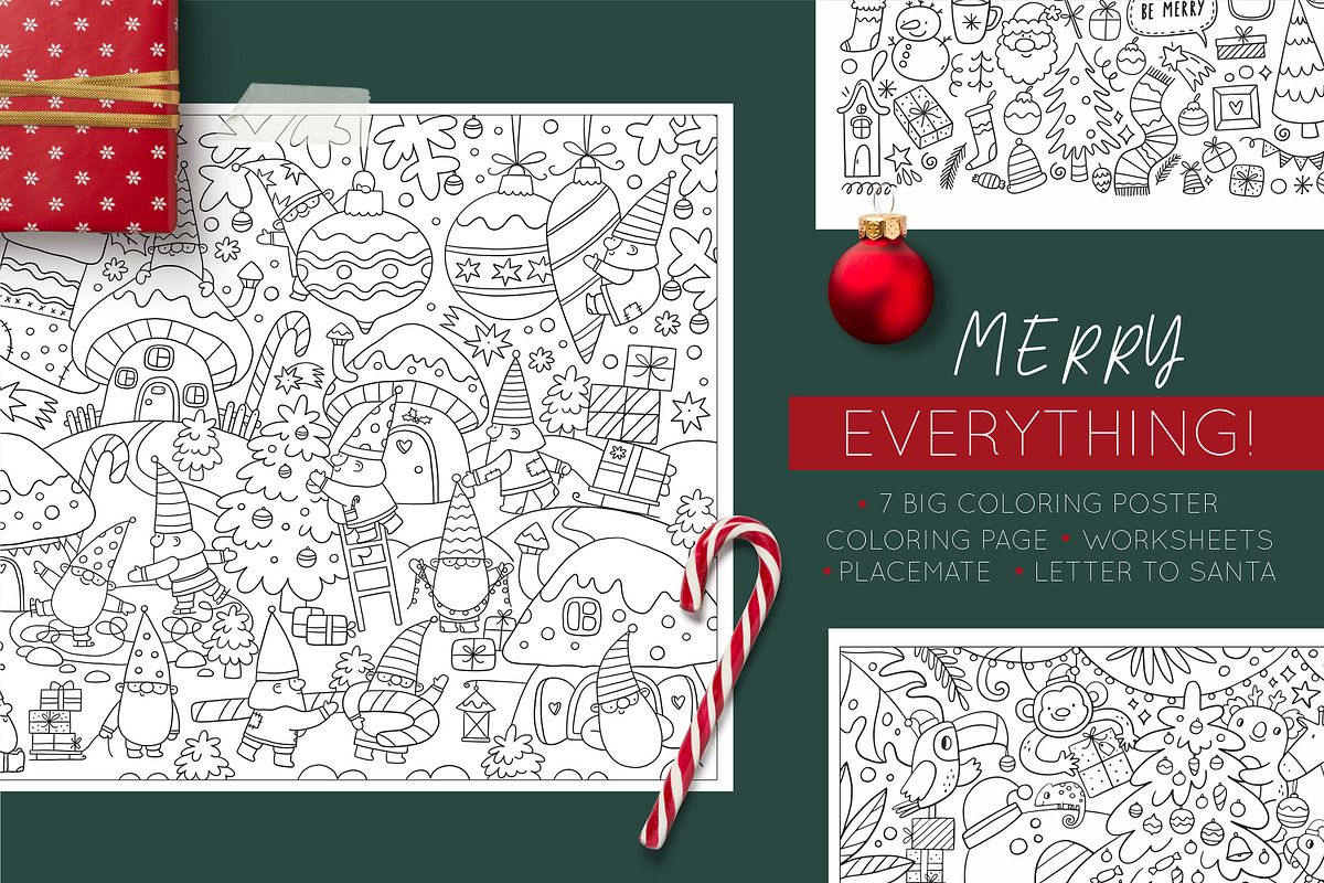 Christmas coloring page