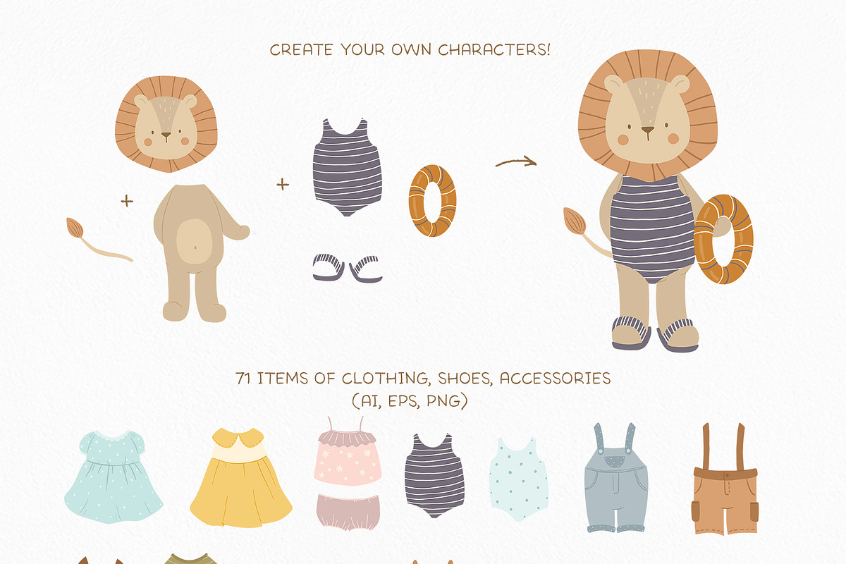 Character Creator Animals for kids