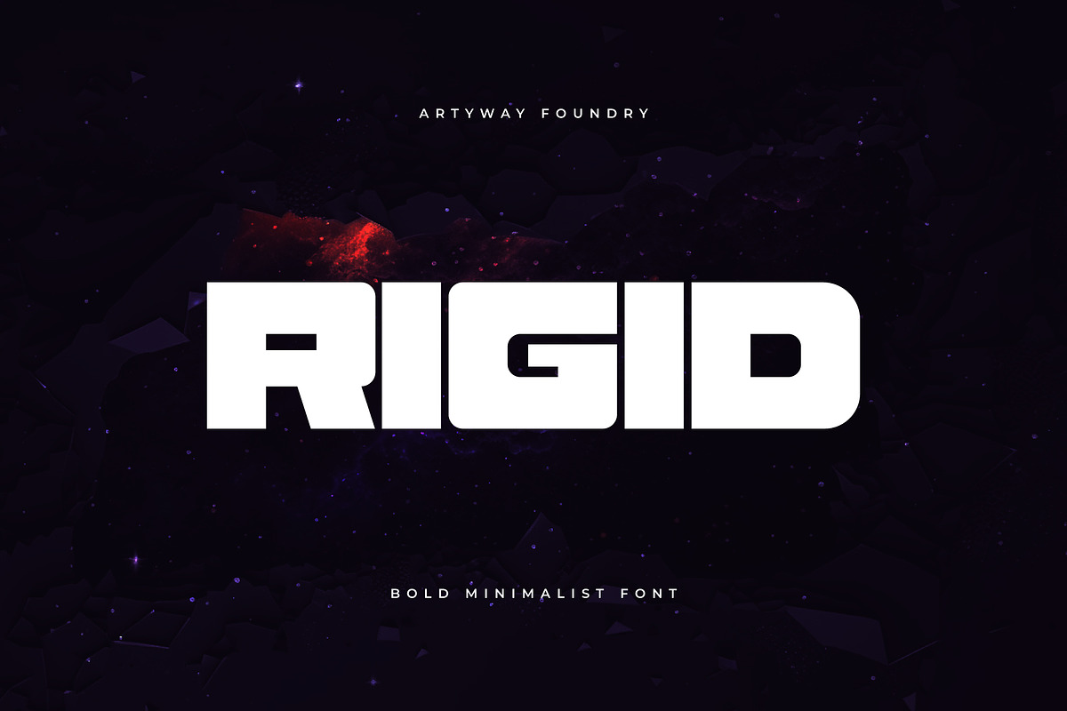 Rigid Headline Font, a Sans Serif Font by artyway