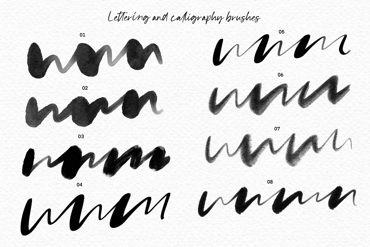 Calligraphy and Lettering Brushes