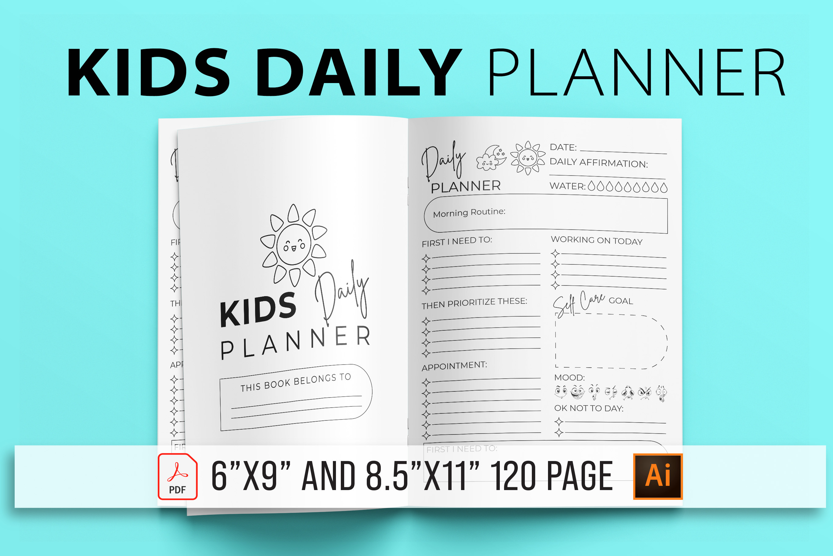 Kids Daily Planner | Creative Market