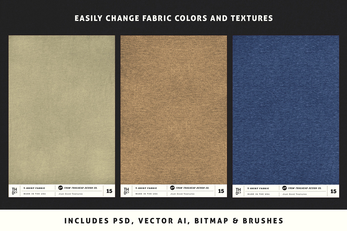 Just Good Textures - T-Shirt Fabric, a Texture Graphic by Nathan Brown