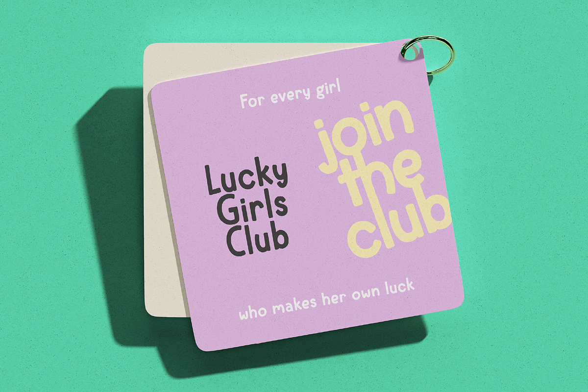 Lucky Girls Club Handwritten Sans, a Handwritten Font by Kaya Fonts