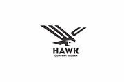 Hawk Logo, a Branding & Logo Template by Metrolinevision