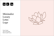 Minimalist Luxury Lotus Logo