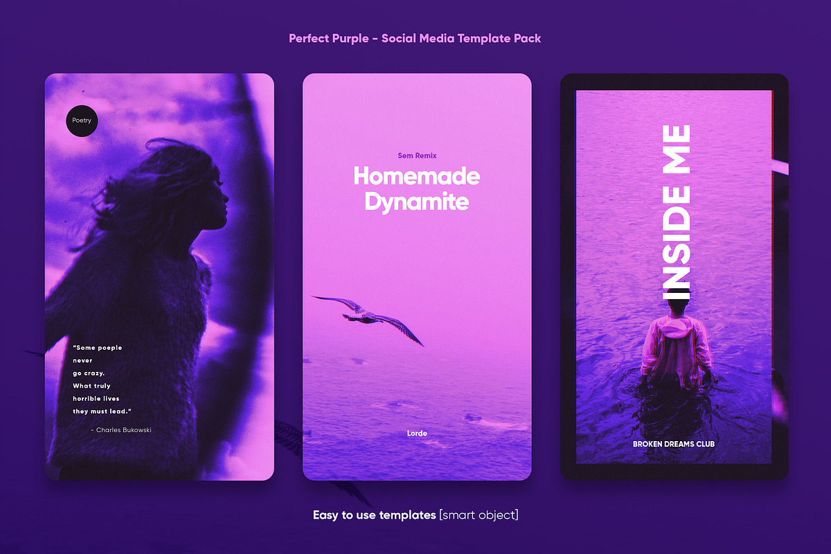 Perfect Purple Social Media Kit, a Social Media Template by September 5th