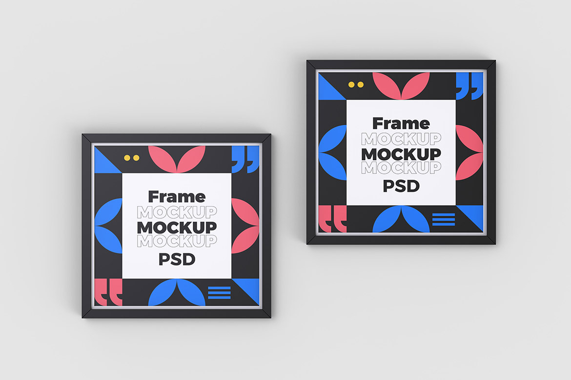 Square Frame Mockup Template, a Print Template by PrexTheme