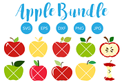 Apple SVG Bundle for School Teacher, an Education Illustration by ...