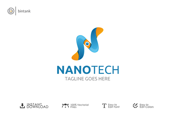 Nano Tech - Letter N Logo, a Branding & Logo Template by Bintank Studio