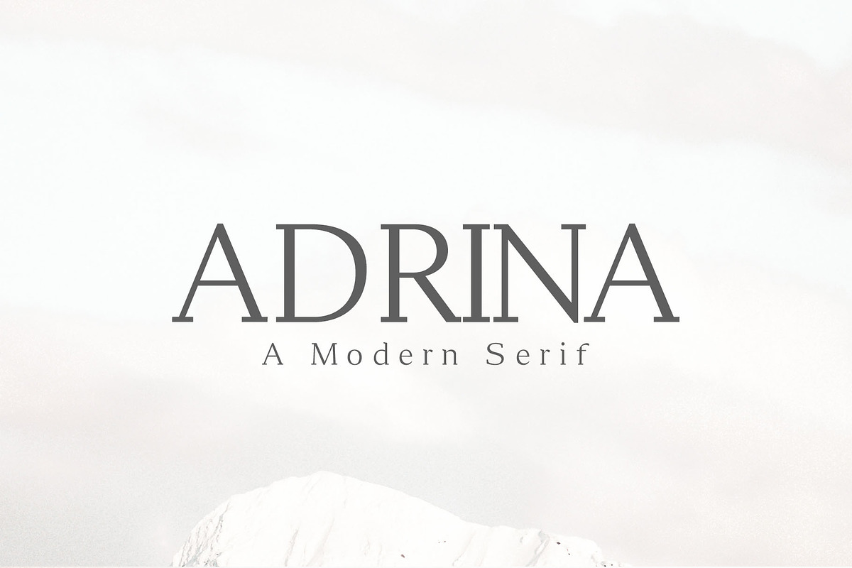Adrina Modern Serif Font Family, a Serif Font by Symufa