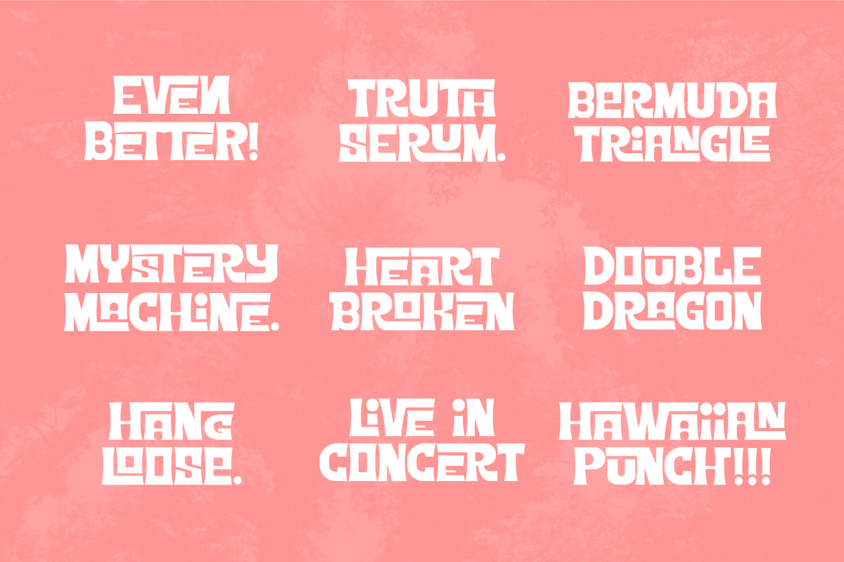 Northern California Retro Display Font