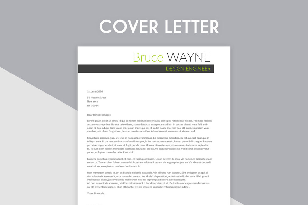Resume Template Bruce Wayne, a Resume Template by buenofloresdesign