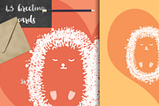 Hedgehog Greeting Cards, a Card Template by Narais