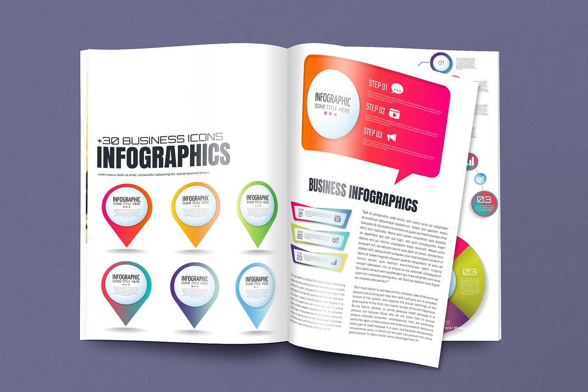 10 QUOTES INFOGRAPHICS [AI+PSD], a Work Illustration by Toonsteb