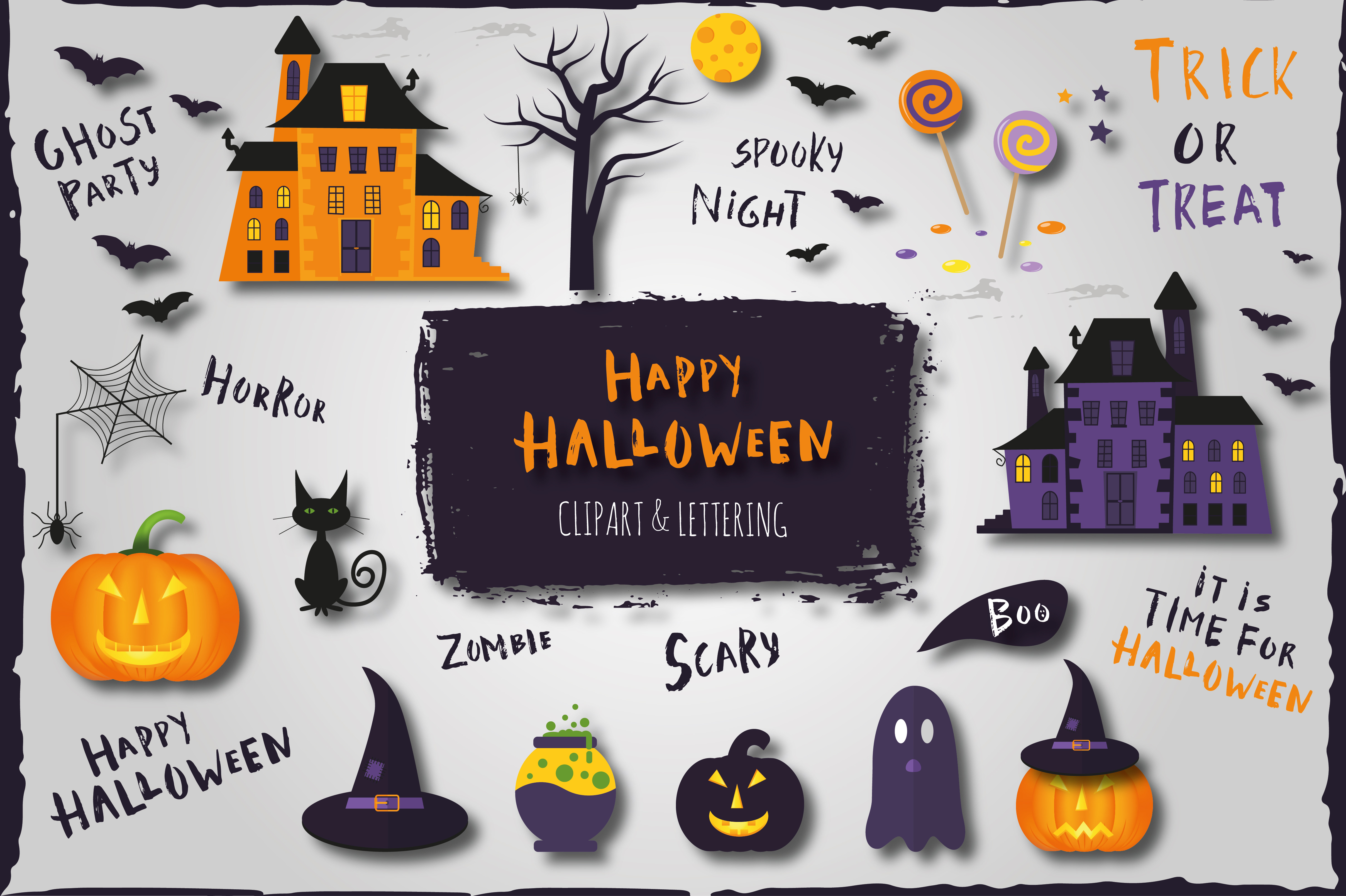 Halloween Design Pack, a Decorative Illustration by UTM Studio