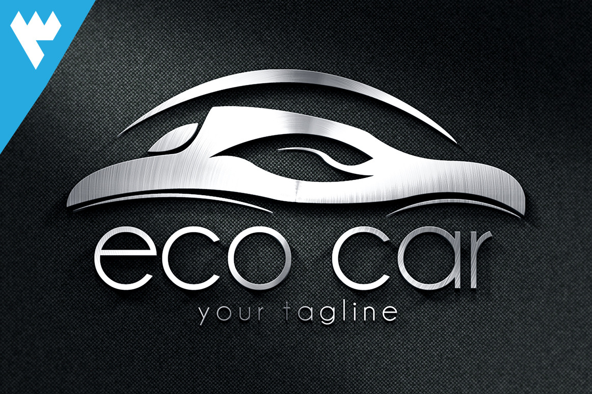 Eco Car Logo, a Branding & Logo Template by Sahade Studio