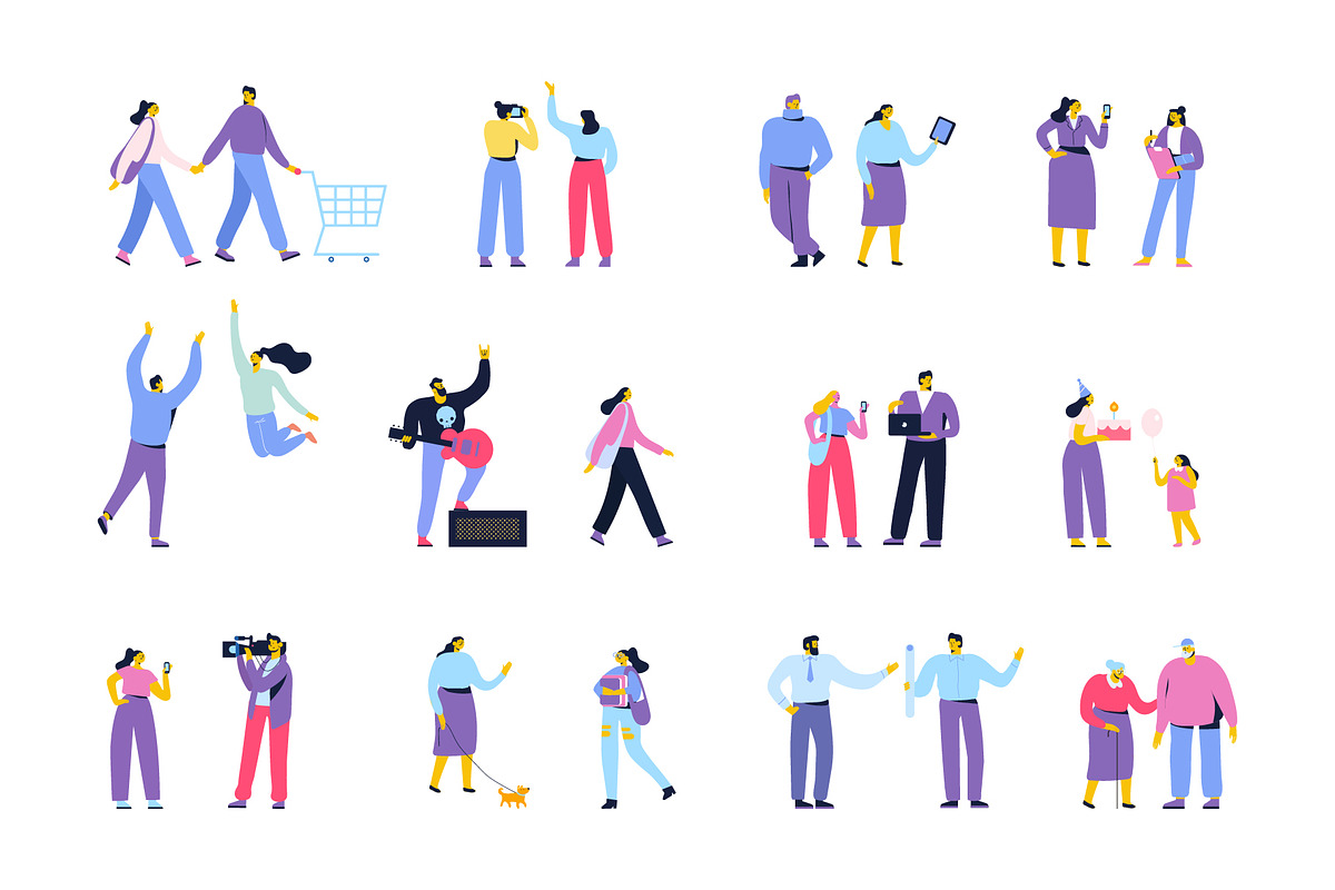 Flat Vector people, a Person Illustration by Vector_Art