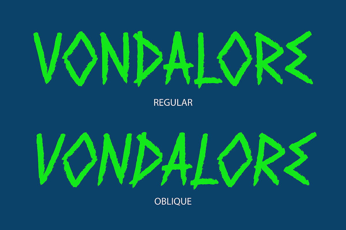 VT Vondalore Sharpness Brush Font, a Handwritten Font by ViactionType