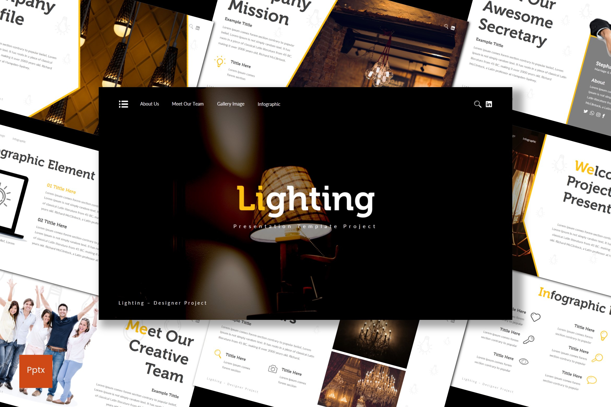 Lighting - Powerpoint Template, a Presentation Template by inspirasign